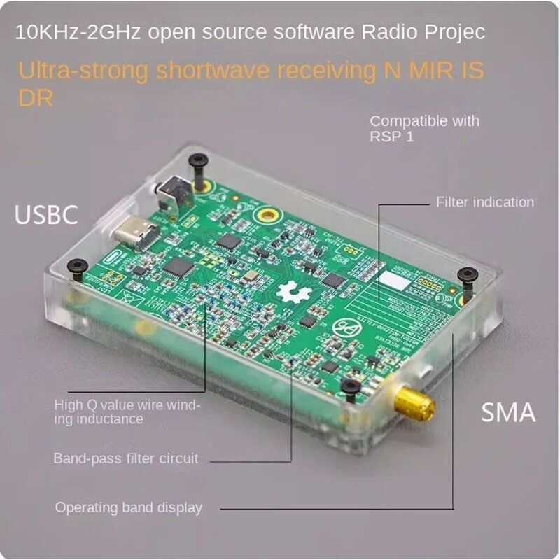 10K-2GHz Opensource MIRISDR M3 SDR Receiver Software Defined Radio Fit RSP1 | eBay