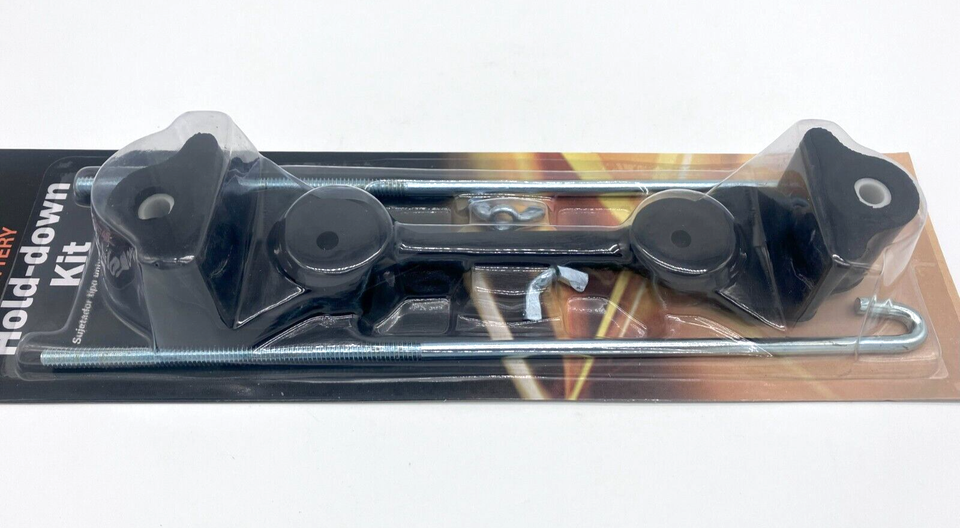 Battery Hold Down Kit 6-7/8" Rubber Crossbar with 10" J Bolts and Nuts ...