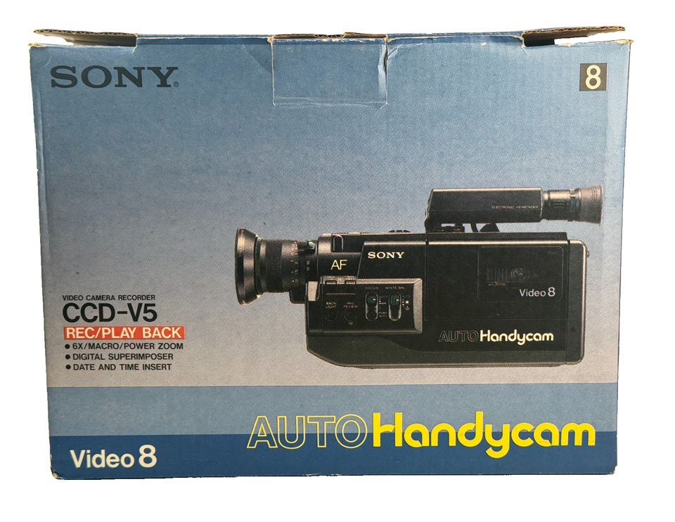 Sony Auto Handycam CCD-V5 Video 8 Camera | +Adapter | +Charger | FOR ...