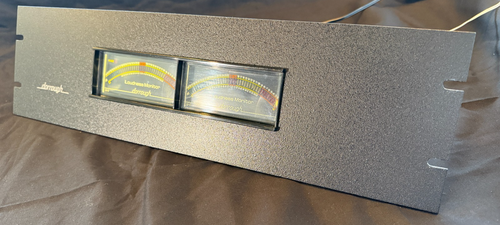 Dorrough AES Loudness Meters Model 12-D + 3 RU BLK Panel - LED MOD w ...