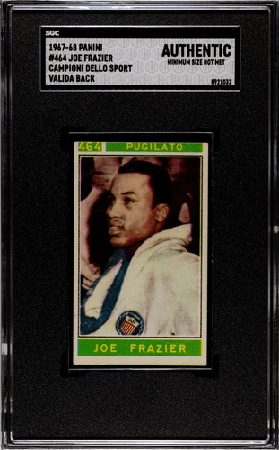 1967 Panini Campioni Dello Sport #464 Joe Frazier Rookie Card RC SGC A ...