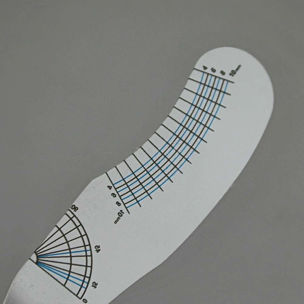 Eyebrow Penciling Curling Degree Measuring Styling Reusable Eyelash Ruler | eBay