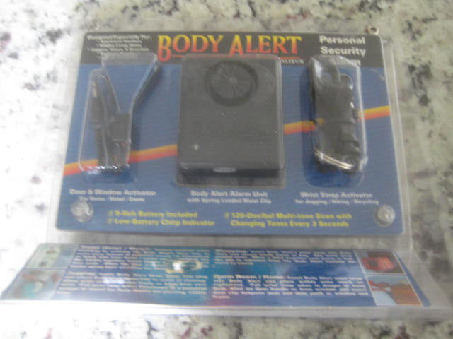 Body Alert Personal Security Alarm by Excalibur w/120-Decibel Multi ...