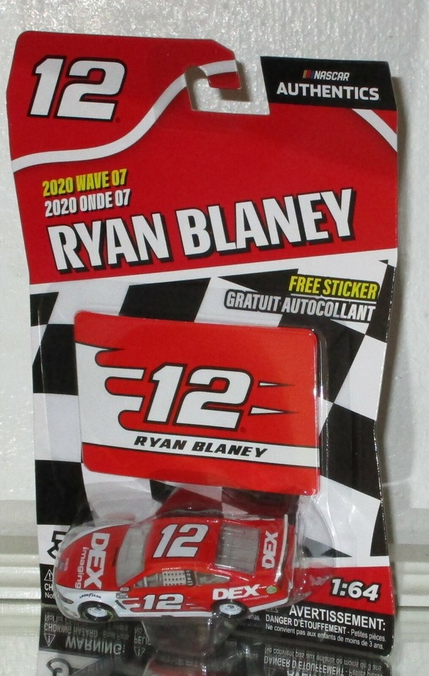 2020 RYAN BLANEY #12 DEX IMAGING NASCAR AUTHENTICS 1/64 WAVE 7 W ...