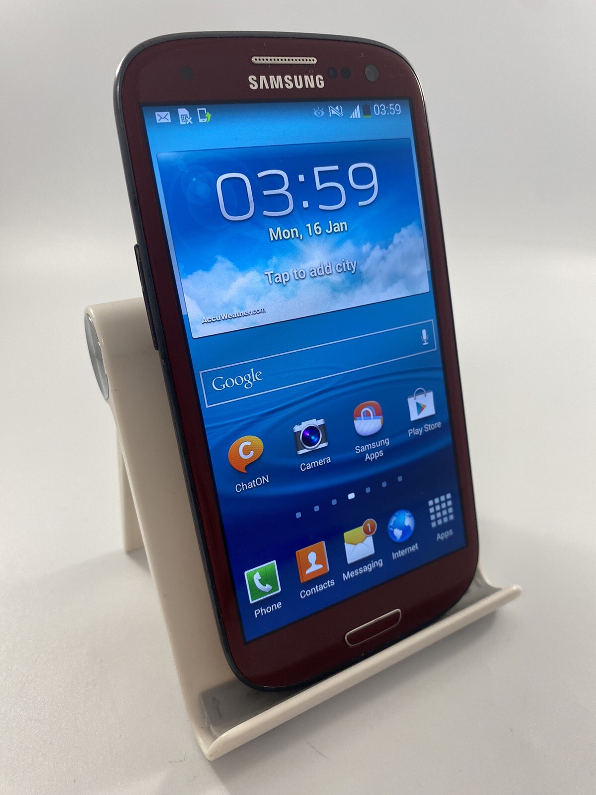 Samsung Galaxy S3 GT-19300 Red Unlocked 16GB 4.8" Android Smartphone Fault #F06 | eBay