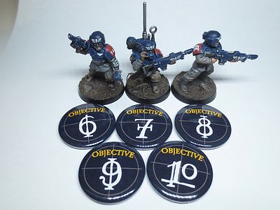 6-10 Objective Markers 25mm Game Tokens Warhammer Bolt Action Age of ...
