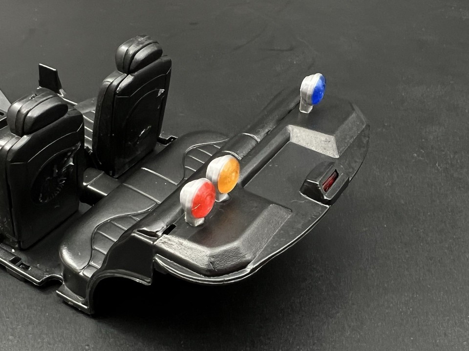 3 Pack 1/43 Scale Model Blue Red Amber PAR Round Deck Light Police 4345 ...