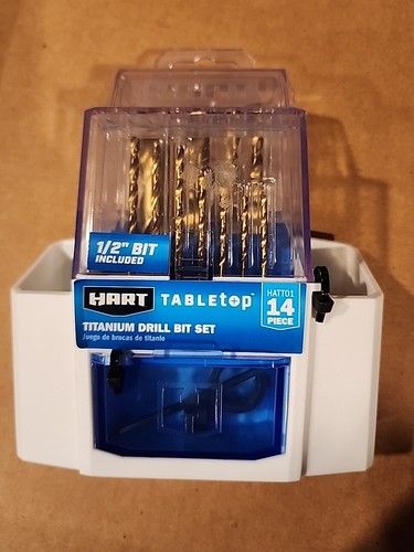 HART Tabletop 14Pc Titanium Drill Bit Set *NEW SEALED* | eBay