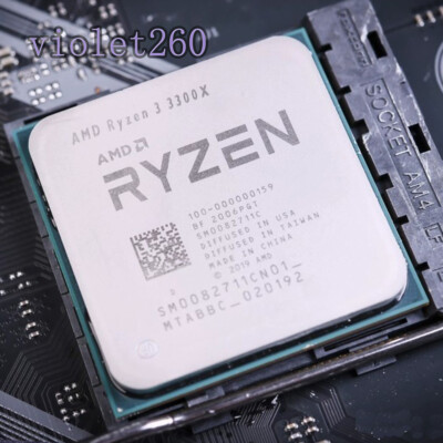 AMD Ryzen 3 3300X AM4 CPU Processor R3 3300X Quad Core 8T 3.8GHz 65W ...