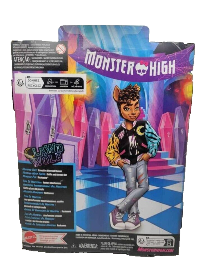 CLAWD WOLF 2023 Monster High w/ ROCKSEENA Dog G3 Reboot Sealed In-Hand ...