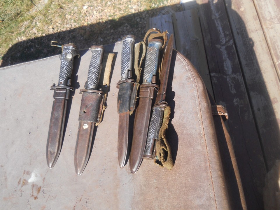 10 Turkish Military Issue M1 Garand Rifle Bayonet M-5A1 model w ...