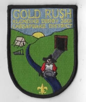 2001 Klondike Derby Chesapeake District Gold Rush BLK Bdr. [BLT1102] | eBay