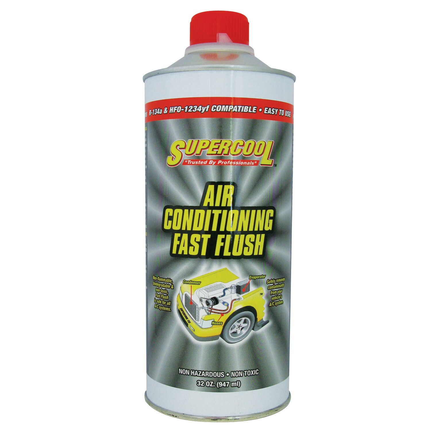 SuperCool FFQ QT AC AIR CONDITIONING FAST FLUSH 32oz 947ml REMOVES ...