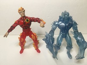 Marvel Fire & Ice Human Torch & Ice Man 5"in Figures | eBay