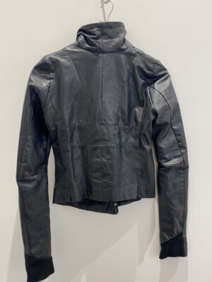EKAM Leather Jacket Blouson Size S Sheepskin Black From EKAM Leather Jacket Blouson Size S Sheepskin Black From