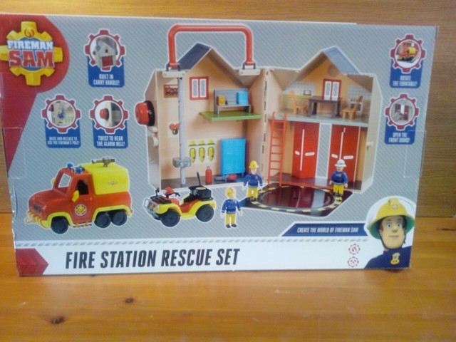 Fireman Sam Pontypandy Rescue Set 2 Vehicles & 3 Figure for sale online ...