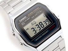 Casio Classic A158WA-1DF Wrist Watch for Men - Silver for sale online | eBay