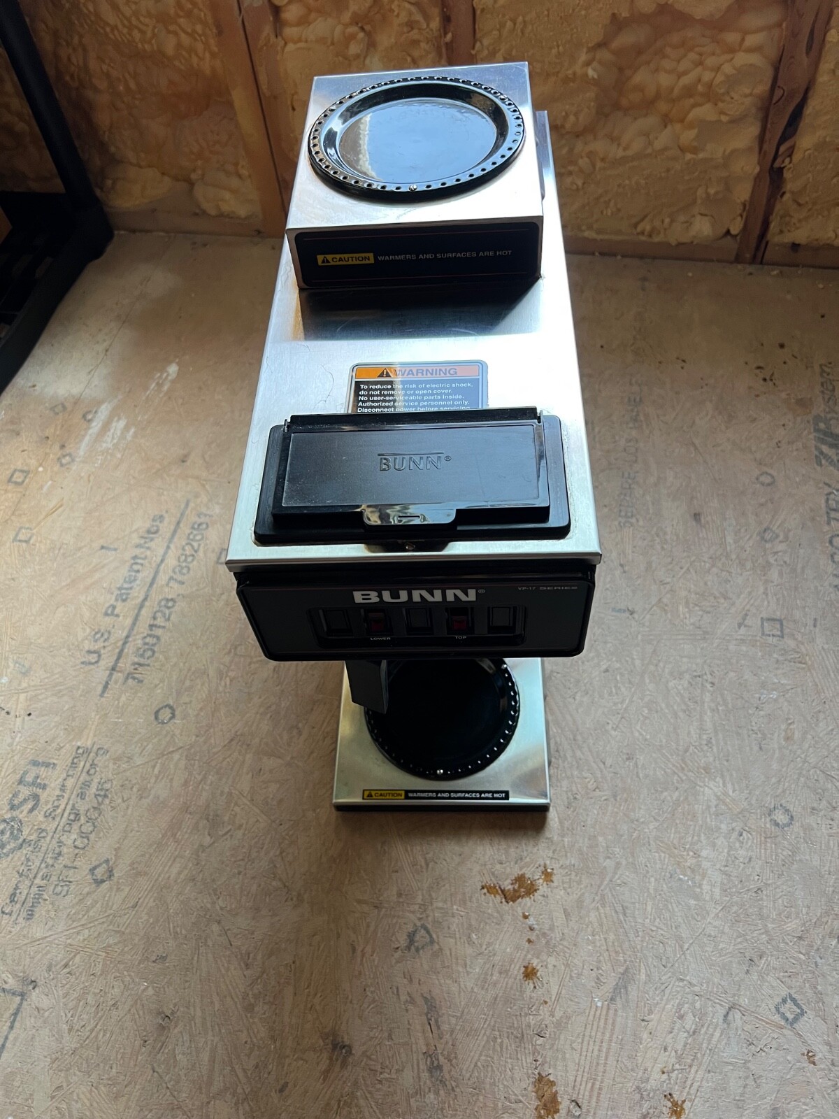 Bunn VP17-2 (1 Upper/1 Lower Warmer) Commercial Coffee Maker. 12 Cup ...