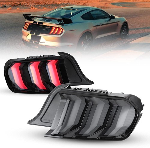 Smoke LED Tail Lights for 2015-2023 Ford Mustang Turn Signal Lamps | eBay