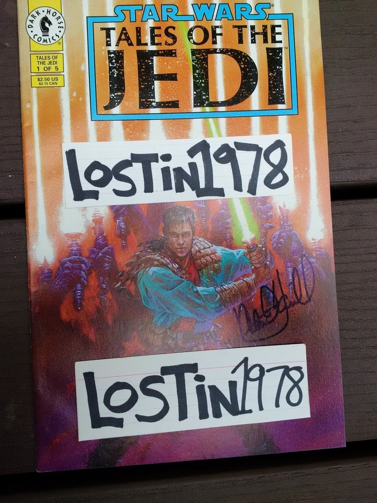 STAR WARS Mark Hamill Luke Skywalker SIGNED Autograph Comic Book Tales ...
