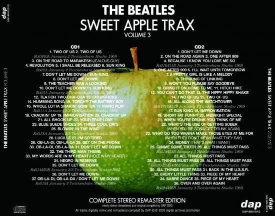 THE BEATLES / SWEET APPLE TRAX VOLUME 3 COMPLETE STEREO REMASTER ...