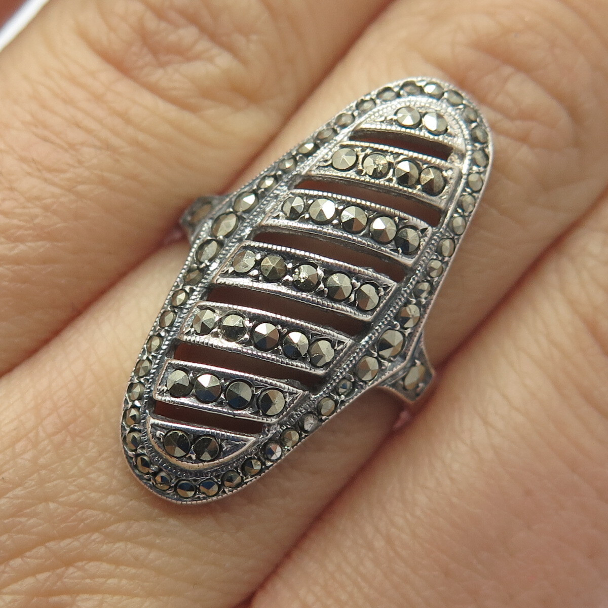 Statement marcasite rings store