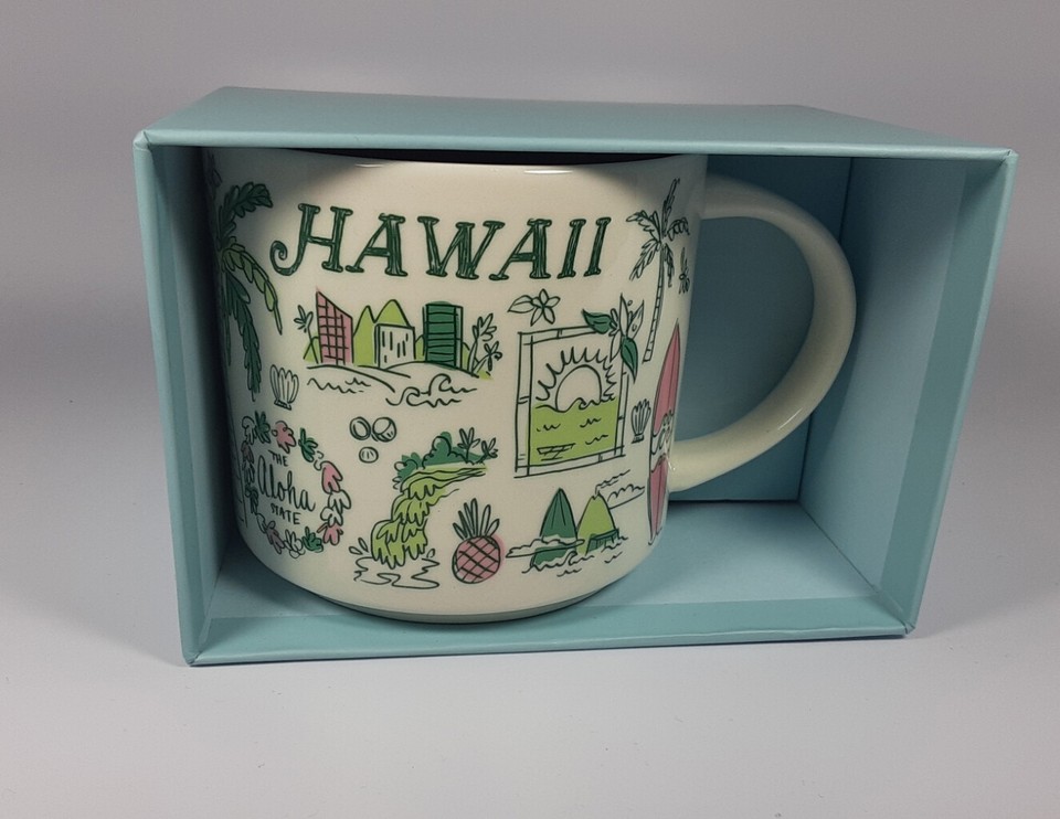 STARBUCKS Hawaii "been there" series 14 oz. ceramic coffee mug BRAND ...