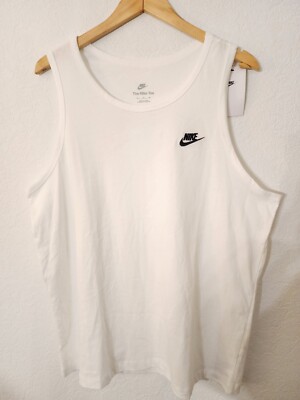 Nike Sportswear EMB Futura Tank Top Size Medium Style BQ1260-100 Cotton ...