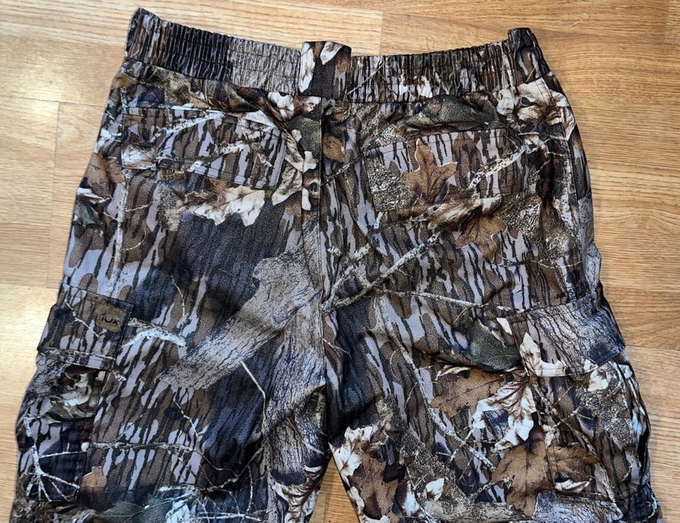 10x brand Quiet Fleece Hunting Pants Mossy Oak Breakup Camo Nylon Lined ...