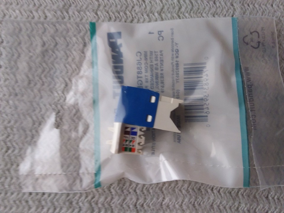 Panduit CJ688TGBU Mini-Com TX6 Plus Jack Module, Blue | eBay