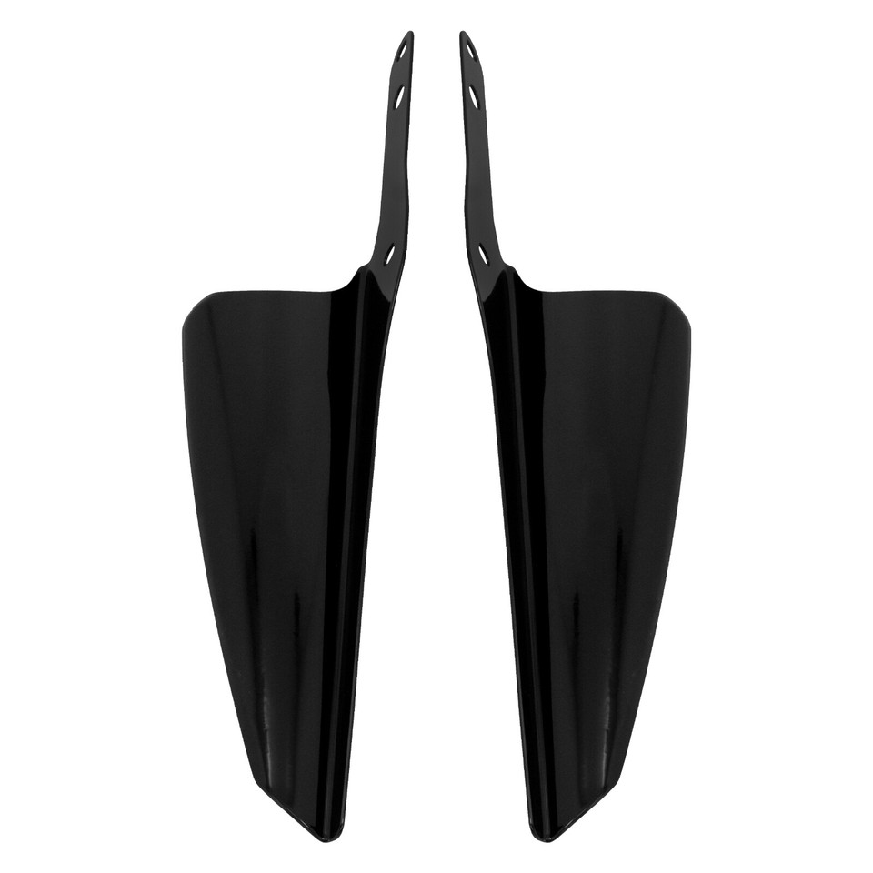 Black Front Fork Mount Wind Deflectors For Harley Road King Electra ...