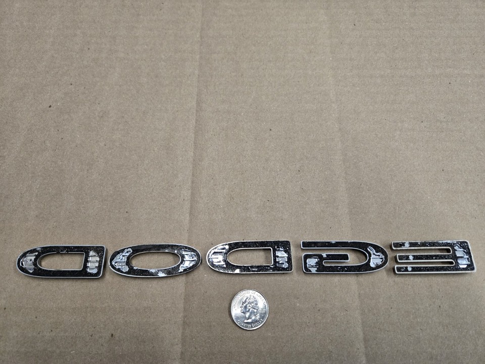 Dodge OEM Individual Letter Lettering Word Emblem Badge Logo Nameplate ...