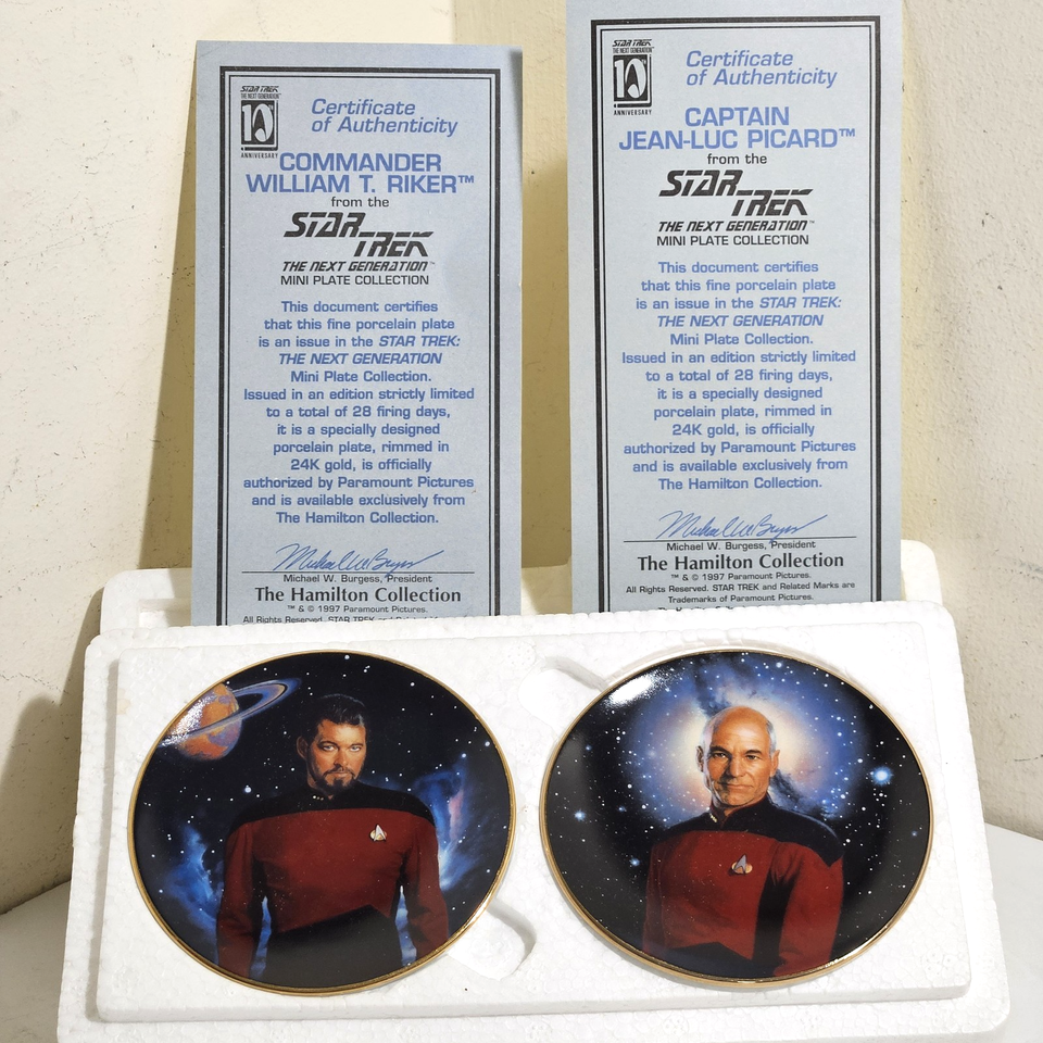 Lot of 5 Star Trek Plates The Hamilton Collection | eBay