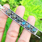 Protective Blue Evil Eye Gemstone 925 Sterling Silver Plated Handmade ...