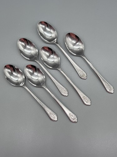 Sentimental Rose Oneida Wm Rogers Premier Stainless Flatware Dessert ...