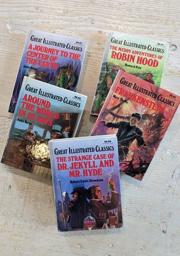 Vintage Great Illustrated Classics Set Of 5 Hardcover Books 1989-1994 ...