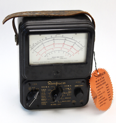 Vintage Volt Meter Simpson 260 Series 7 Analog Vom Volt Ohm