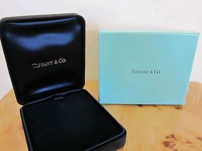 Authentic Black Suede Tiffany & Co. Pendant box BRAND NEW | eBay