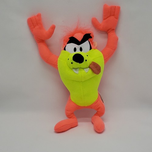 Toy Factory Looney Tunes 10” TAZ Plush Neon Orange Tazmanian Devil ...