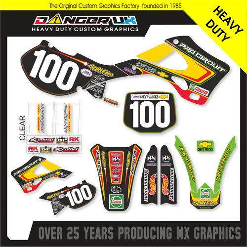 KX 125 250 1999 2000 2001 2002 MOTOCROSS GRAPHICS PRO CIRCUIT DECALS | eBay