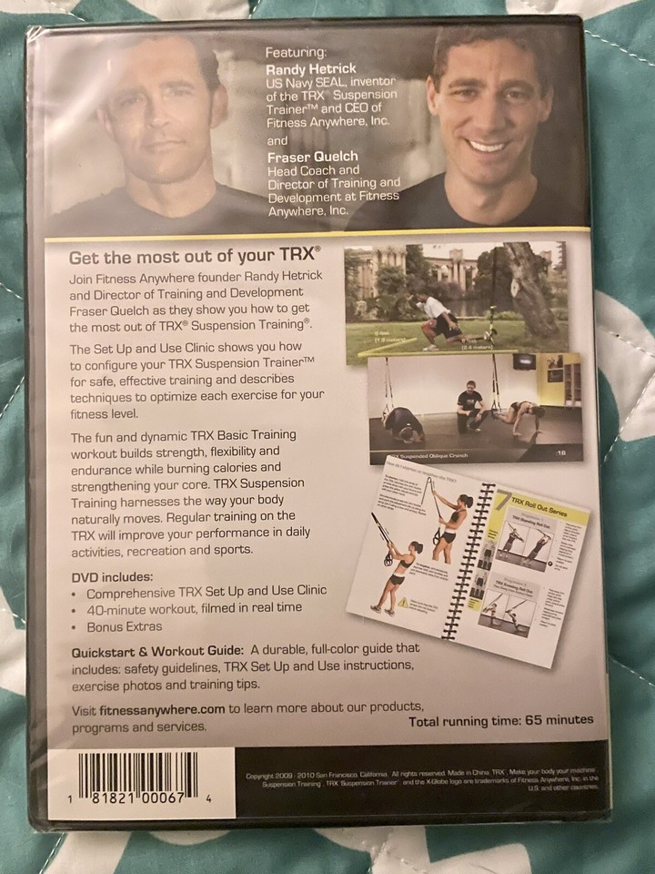 TRX Basic Training Introduction To Suspension Training DVD NEW SEALED ...