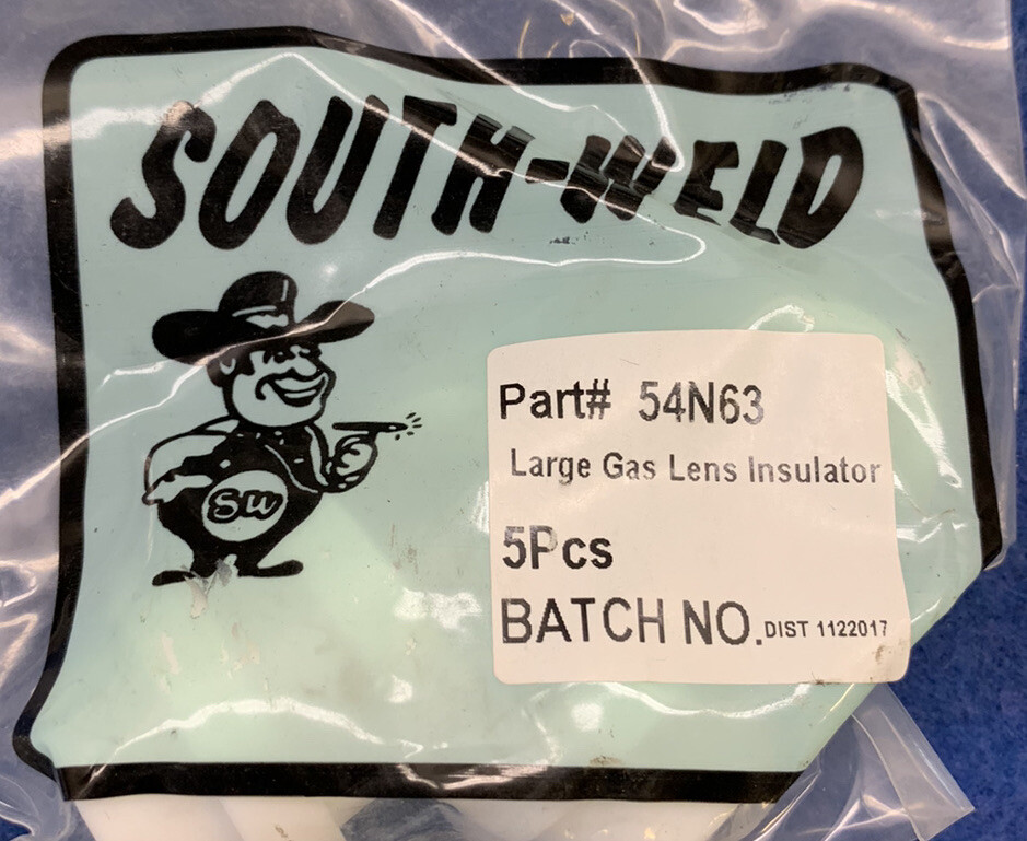 5 Piece South-Weld 54N63 Large Gas Lens Insulator Welding Equipment NOS ...