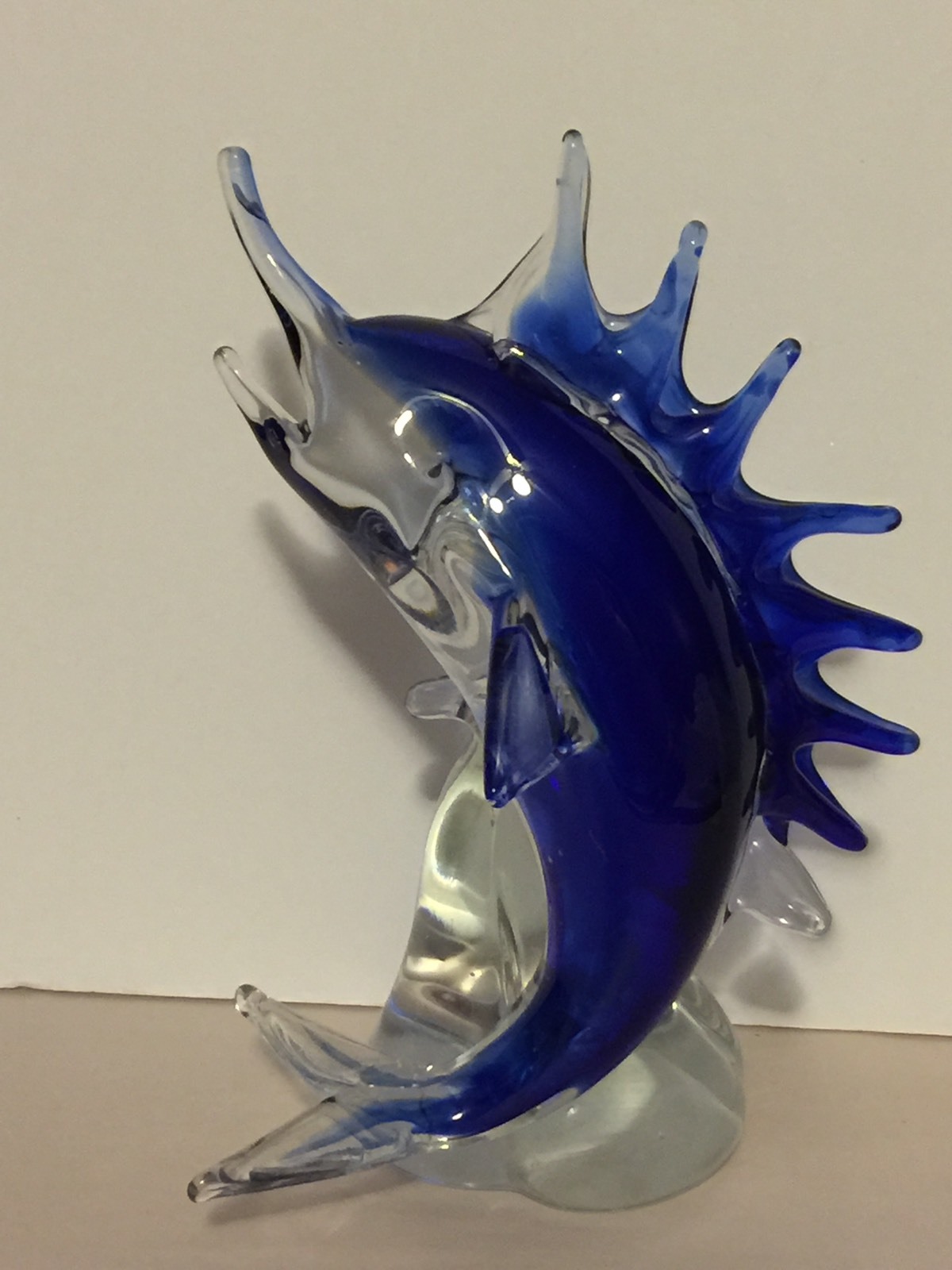 Fifth Avenue Crystal Murano Sailfish Marlin Swordfish Hand Blown Gift ...