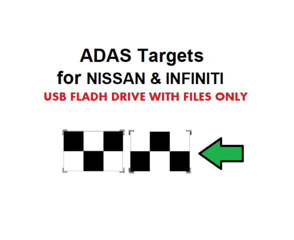 Nissan Infiniti Type 1+2 ADAS calibration targets-USB FLASH DRIVE ONLY ...