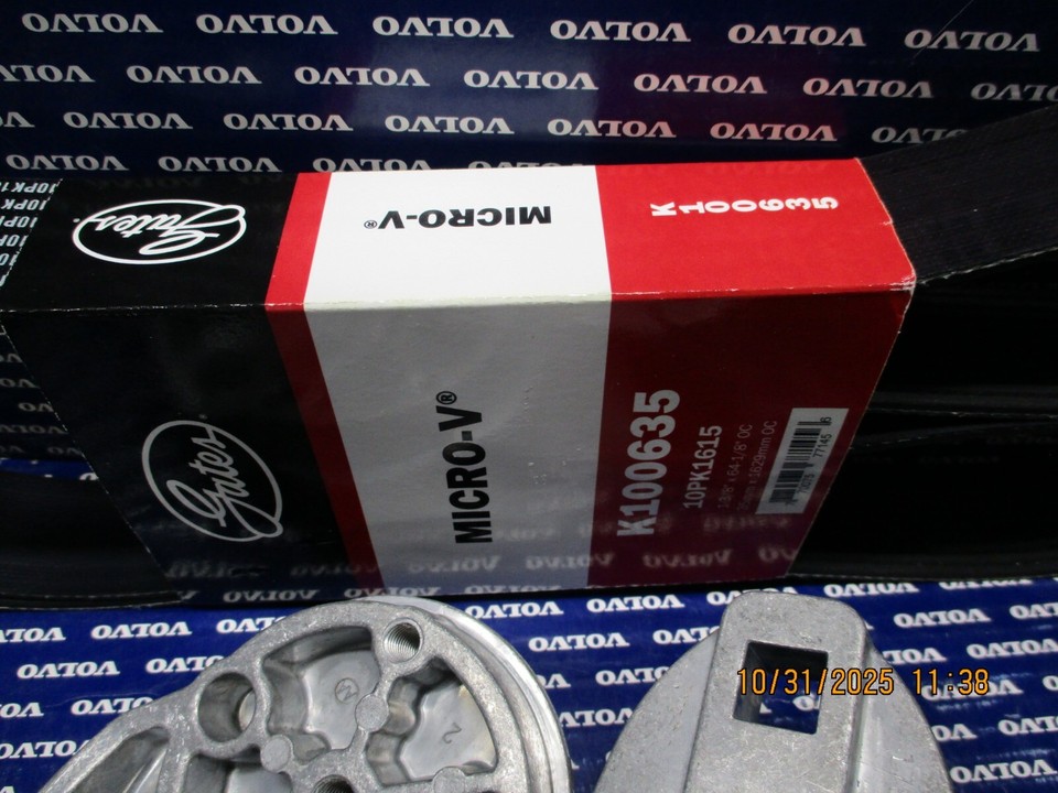 Volvo D13 FAN TENSIONERS SET 22696301 24201752 BELT 24171422 DAYCO IS ...