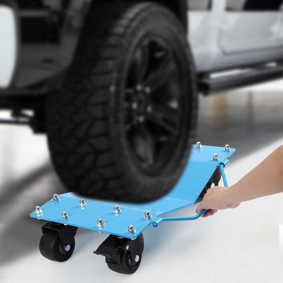 Car Dolly Set 8000 lbs Heavy Duty Manganese Steel Wheel Dollies with ...
