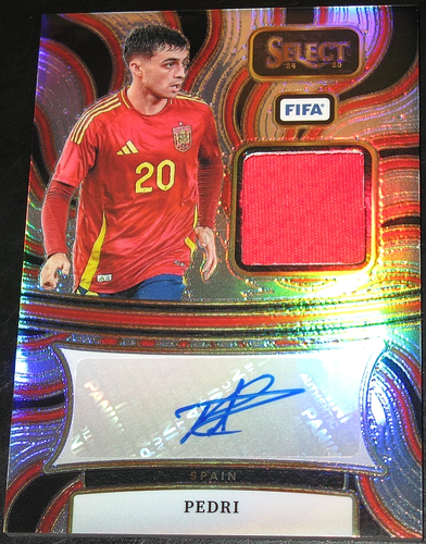 2024-25 Select FIFA Pedri Autographed Memorabilia Silver Prizm Auto ...