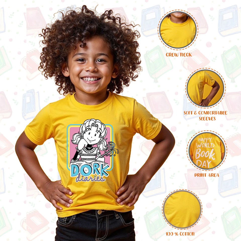 Mens Kids Dork Diaries World Book Day T-Shirts Tee Costume Outfits ...