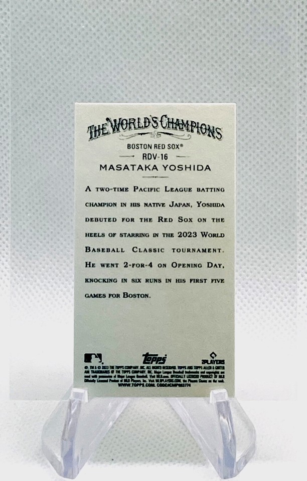 2023 Topps Allen & Ginter Masataka Yoshida Mini Rookie Design Variation ...