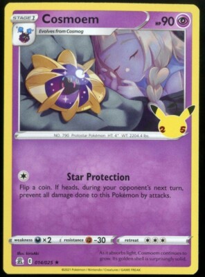Cosmoem 014/025 Holo Rare - 2021 Pokemon Celebrations 25th Anniversary NM | eBay